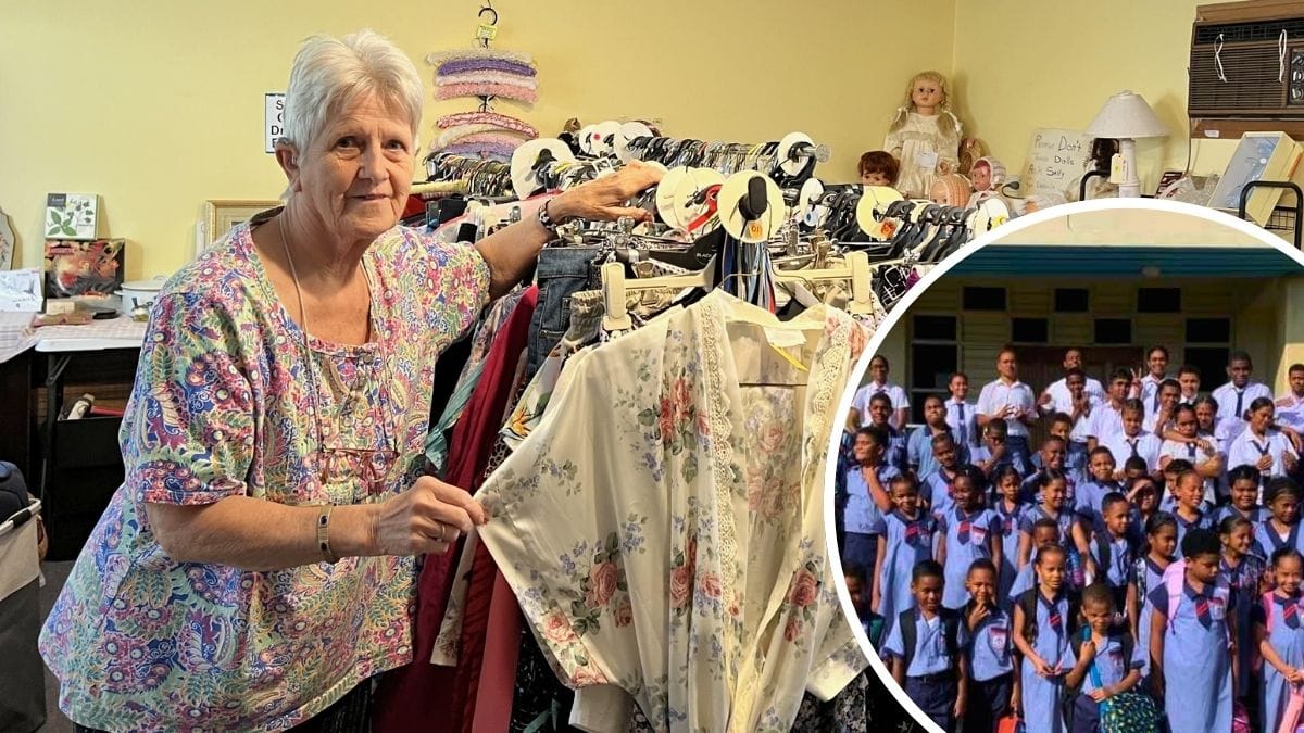 Op shop owner rallies to rebuild Fijian school after fire