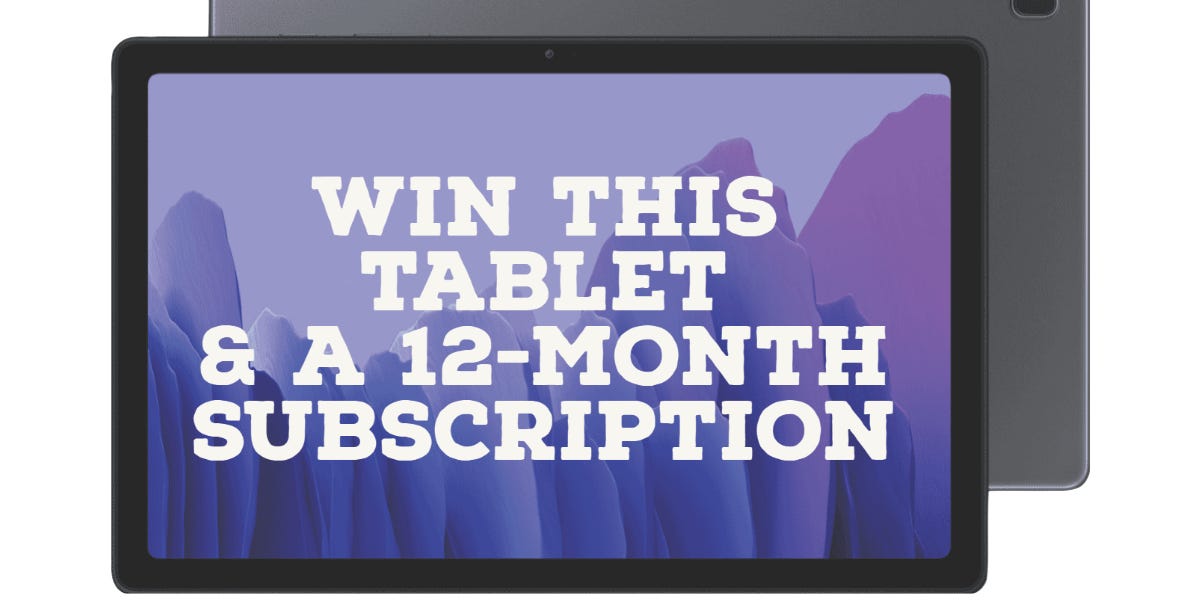 Reader survey 2021: Win a tablet! - by Peri Strathearn