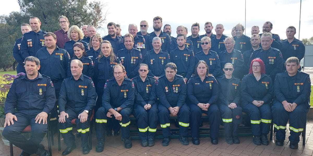 Thirty-four CFS volunteers awarded medals for Black Summer service