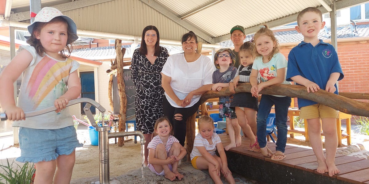 Kids get back to nature in kindy’s new play space