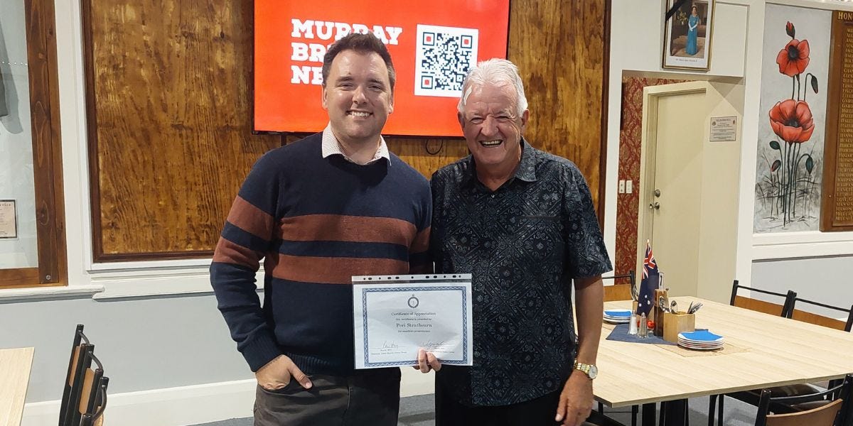 Tom Haig wins Murray Bridge News subscriber giveaway for March 2024