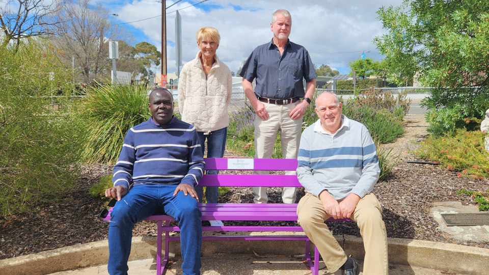 Purple bench project gains momentum in the Murraylands